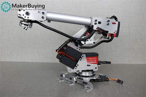 Mechanical Arm Metal Aluminum Alloy Industrial Robot Model Six Axis Robot Arduino Model