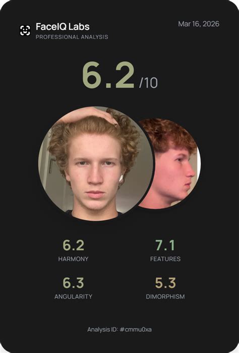Free Full Facial Analysis On Faceiq Labs Mens Self