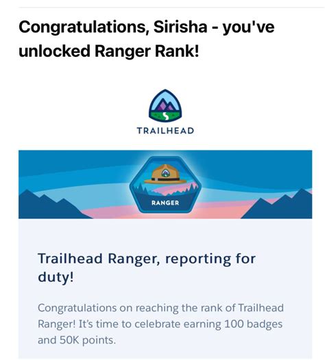 Sirisha A On Linkedin Salesforceranger Trailheadachievement Trailhead Salesforce Ranger…
