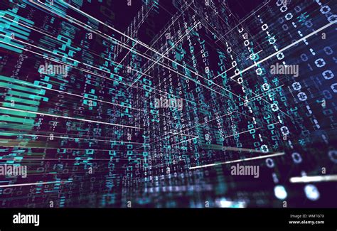 Wallpaper Of Binary Code Concept Pattern And Big Data Structurenet And