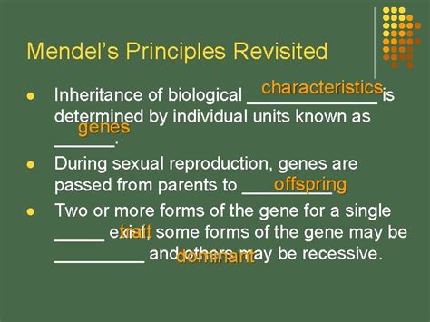 Mendelian Exceptions Chapter 12 Section 4 Mendels Principles