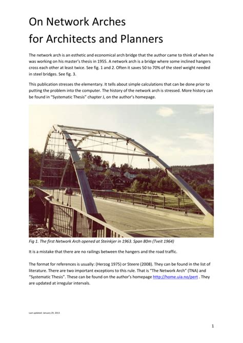 Network Arch Railway Bridges A Comparison Between Network