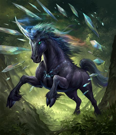 Prismatic Unicorn Lvl 4 By Sandara On Deviantart Fantasy Art