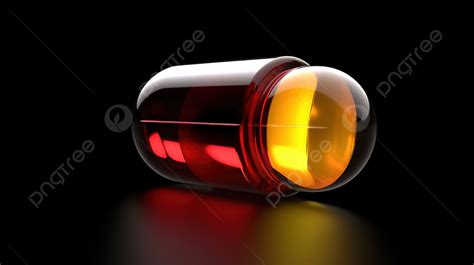 3d 렌더링에서 빨간색과 노란색 캡슐 캡슐 의료 3d 약제 배경 일러스트 및 사진 무료 다운로드 Pngtree