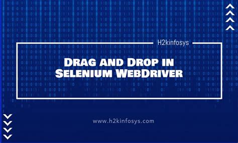 Drag And Drop In Selenium Webdriver H2kinfosys Blog