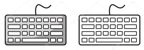 Triazs Colorear Teclado De Computadora Dibujo Animado