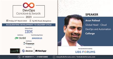 We Are Thrilled To Announce Arun Paliwal As Our Esteemed Speaker For