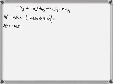 SOLVED Calculate The Standard Gibbs Free Energy Of The Reaction The