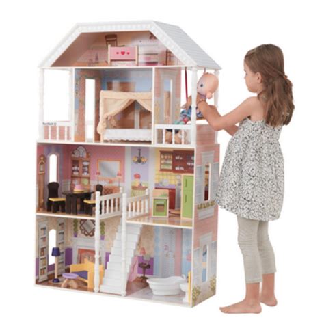 Dollhouse Playhouse Wooden Furniture Doll Girls Barbie Size