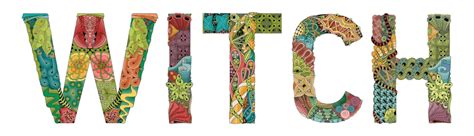 Decorative Vector Zentangle Object Of A Word Witch For Ornamentation Vector Graphic Word