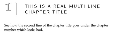Sectioning How To Get Multi Line Chapter Name With Classicthesis