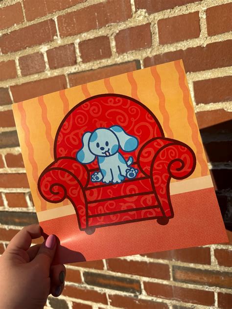 Blues Clues Thinking Chair Print Etsy