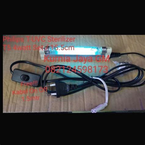 Jual Philips Lampu Uvc Steril T Watt Uv Kuman Bakteri W Kap Kabel Onoff Di Seller Tumenggung