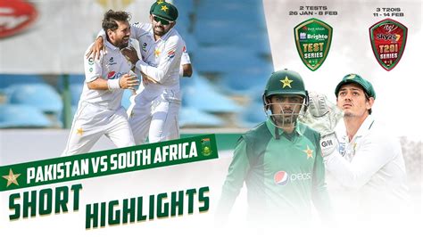 Short Highlights Pakistan Vs South Africa 1st Test Day 4 Pcb