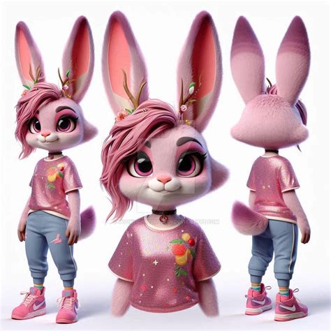 A Cute Female Cgi Dreamworks Animation Anthropomor By
