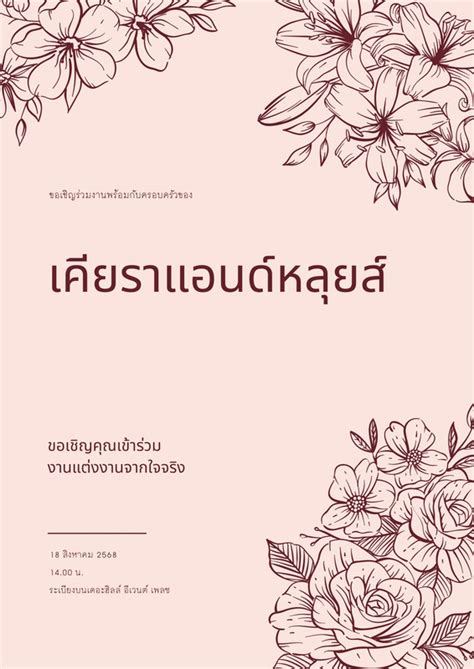 หน้า 21 ปรับแต่งและใช้งานแม่แบบ ตัวหนังสือลายไทย ฟรี Canva