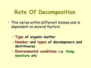 Circulation Of Nutrients Ppt