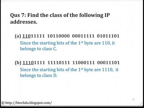 Network Layer Numericals PPT