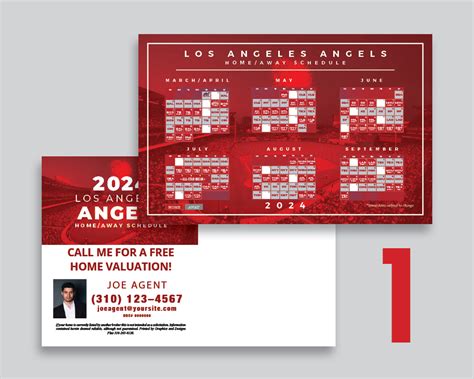 Angels Baseball Schedule Postcards Graphics And Designs Plus