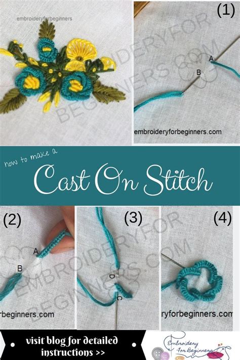 Cast On Stitch How To Work A Cast On Flower Step By Step And Video