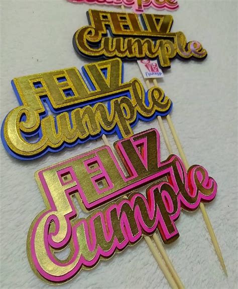 Feliz Cumple Cake Topper Artofit