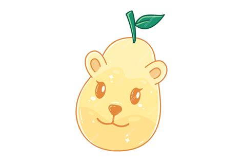 Premium Vector Cute Pear Cartoon Character Design