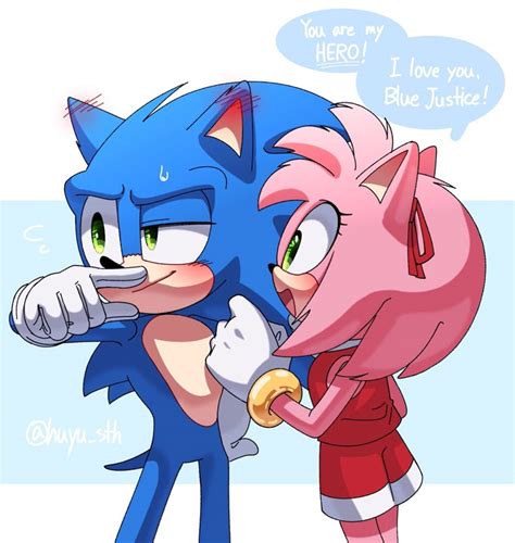 Pin By Anyou On Sth Sonamy Sonic And Amy Movie Amy Sonic Funny