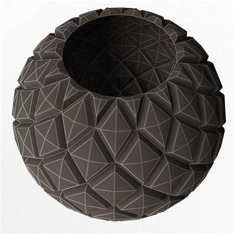 3d Model Sphere With Rombs Cnc Vr Ar Low Poly Cgtrader