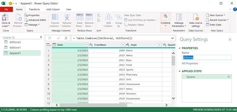 Excelpowerqueryallstores