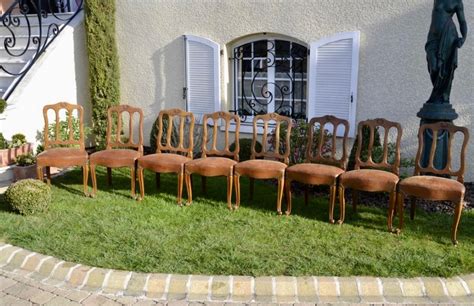 Proantic Ensemble De 8 Chaises Néo Rustiques