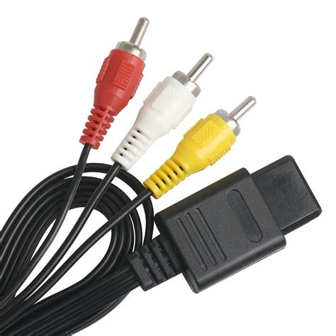 Top Quality Video Games Console Cable 180cm AV TV RCA Video Cord Cable For Game Cube For SNES