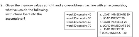 Solved Answer In Simple Worded2 ﻿given The Memory Values