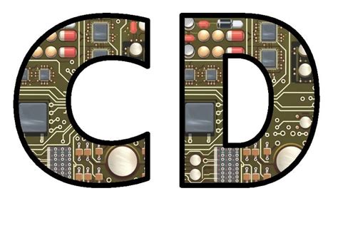 Motherboard Cpu Chip Computing Coding Lettering Set Bulletin Board Display