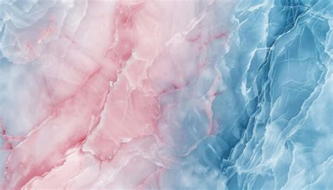 Abstract Marble Texture In Soft Pink And Blue Hues Creating A Calming