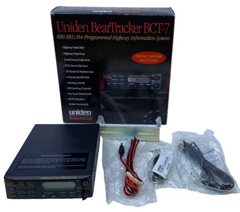 Uniden Bear Tracker 800 Bearcat Bct7 Police Fire Scanner For Sale