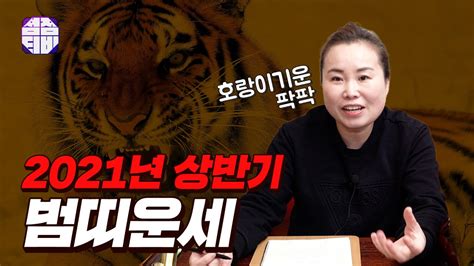 용한점집 운세 2021년 상반기 범띠운세 점점tv정주행하기 Youtube
