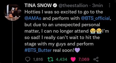 Bts Y Megan Thee Stallion No Presentarán Butter En Los Amas 2021