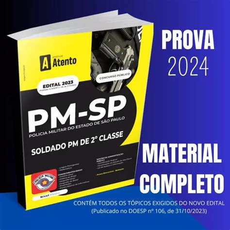 Apostila Pm Sp Soldado 2ª Classe 2024 Parcelamento Sem Juros