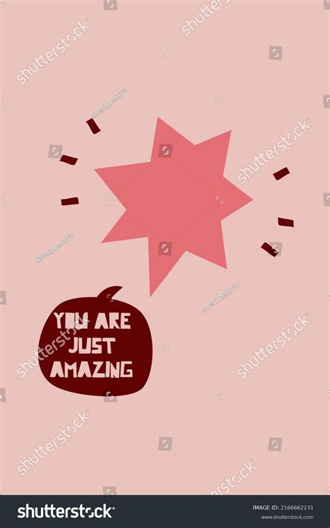 Shining Star Poster Template Trendy Cartoon Stock Vector Royalty Free