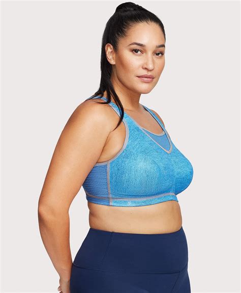 No Bounce Camisole Elite Sports Bra Light Denim Glamorise