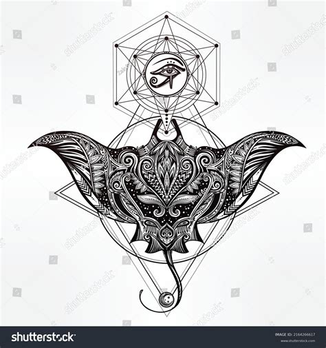Complex Tattoo Design Vector Art Clipart Stock Vector Royalty Free