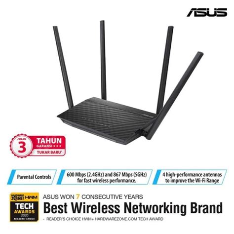 Promo Asus Rt Ac1500uhp Dual Band Ac1500 High Power Wi Fi Wireless