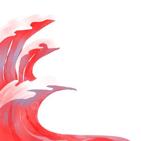 รูปคลื่นสีแดง Png สีแดง สเปรย์ Surfภาพ Png และ Psd สำหรับดาวน์โหลดฟรี
