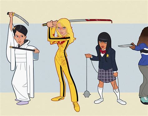 Kill Bill The Animated Series On Behance Kill Bill Character Design