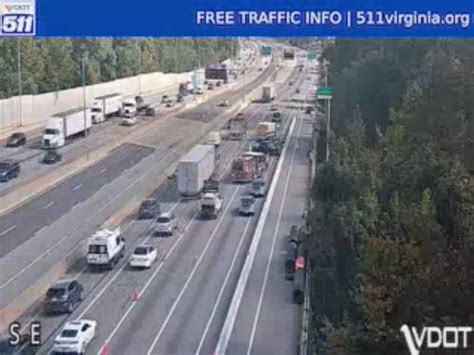 Multi Vehicle Crash Causes Miles Long Delays On I 95 In Fairfax County