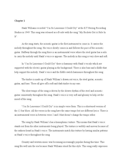 Listening Log 1 Pdf Song Structure Songs