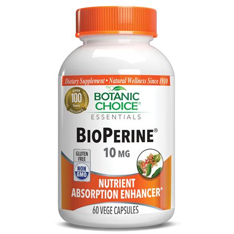 Buy BioPerine - 60 Vege Capsules - Botanic Choice