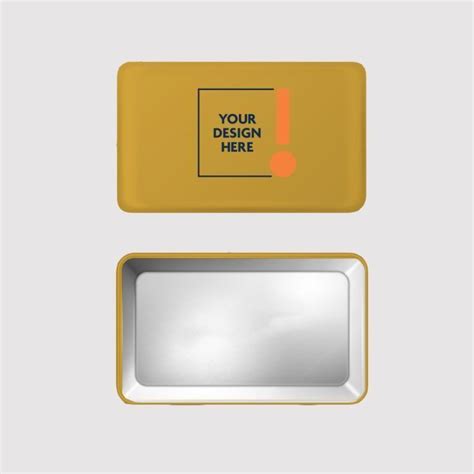 Rectangular Flat Metal Badge Printsouq