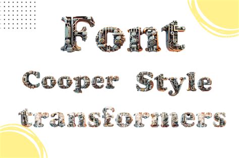 Font Transformers Cooper A Z Graphic By Taninutbm · Creative Fabrica
