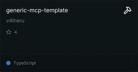 Generic Mcp Server Glama